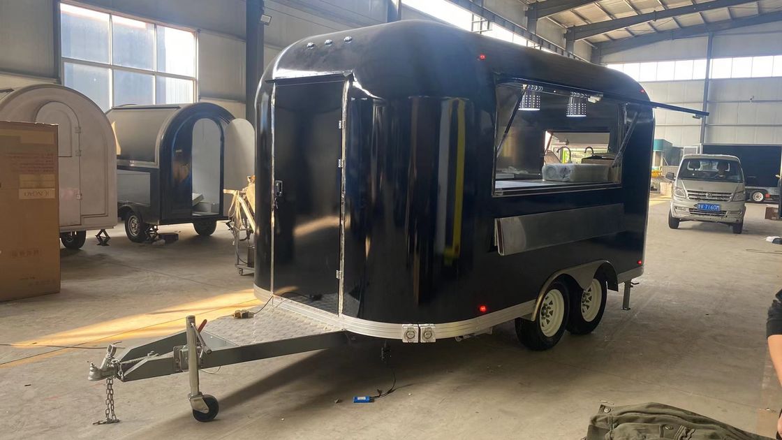 Affordable CE Custom Food Trailers Camper Van Snack Catering Cart Fully ...