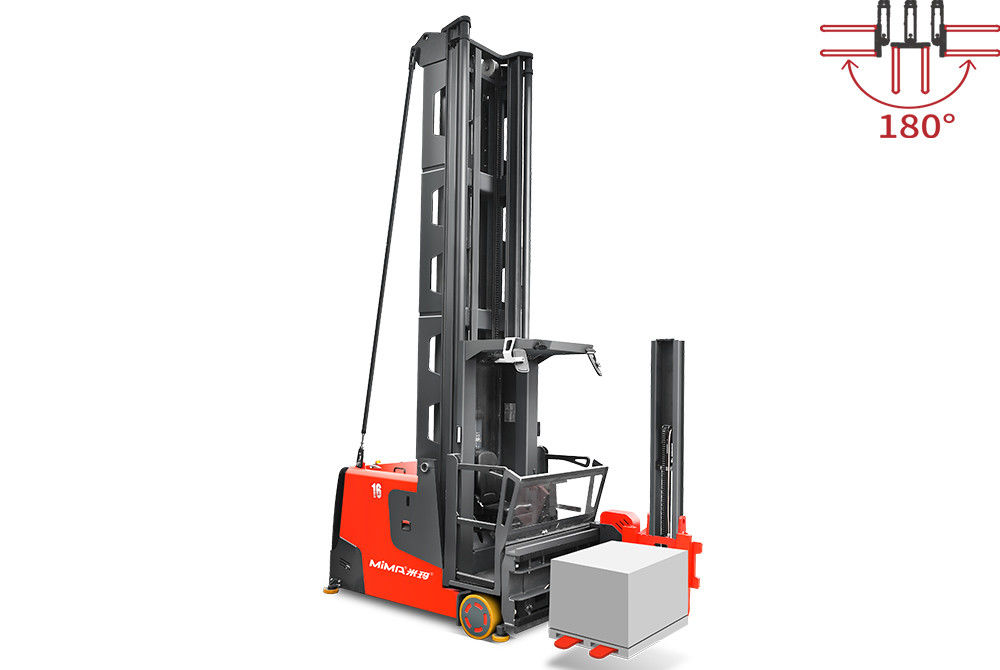 1.6 Tons Electric Stacker Lifter 14.2 Meters Lifting Height Human ...