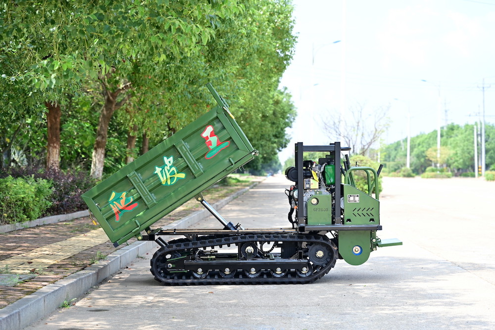 Diesel Engine Powered GF2000 Rubber Crawler Dumper Track 2000kg ...